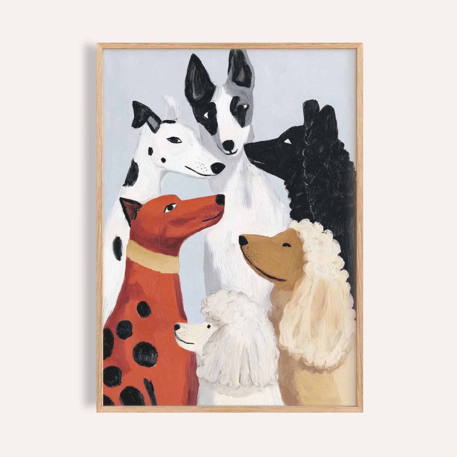 Colorful Dog Poster for Modern Walls
