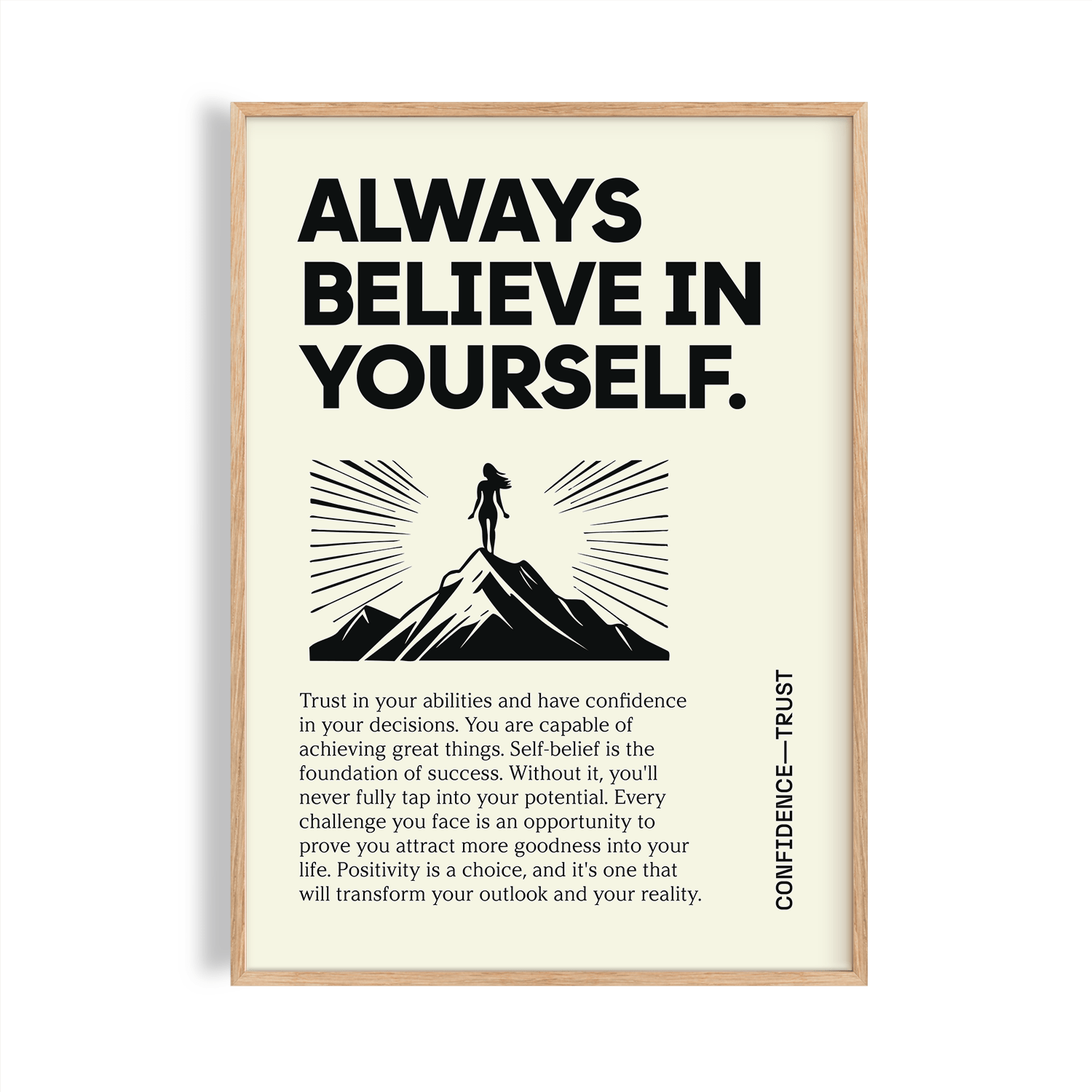 Positivity Poster The Power Of Positivity Art Series — Caryl Fine
