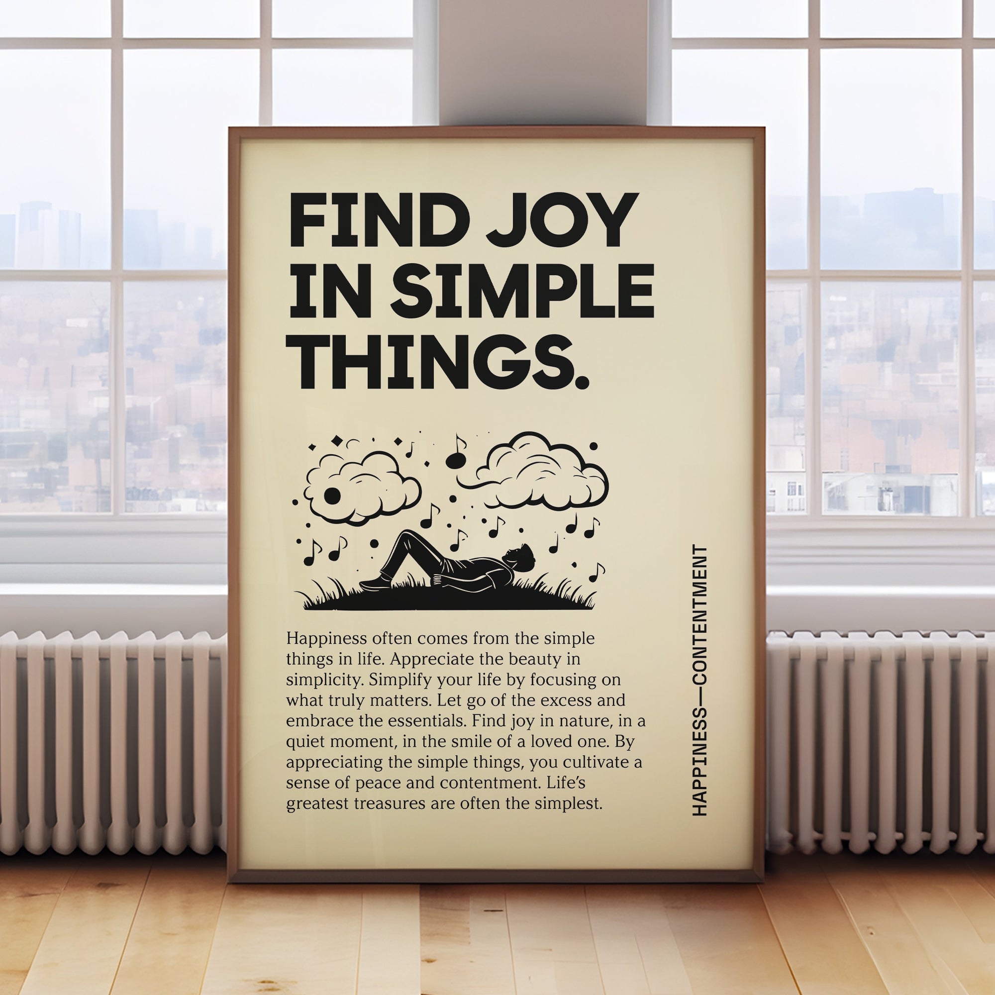 Buy Motivational Student Poster | Find Joy in Simple Things – Laboo Studio