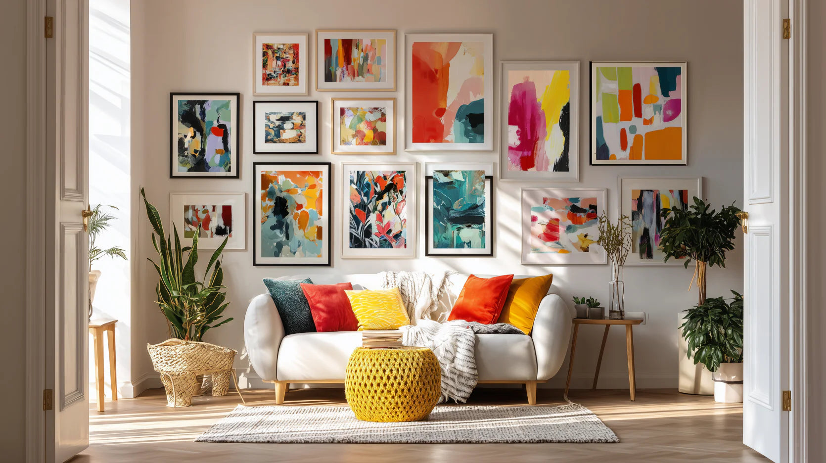 Multi Colour Wall | Interior Paint & Wall Art Ideas