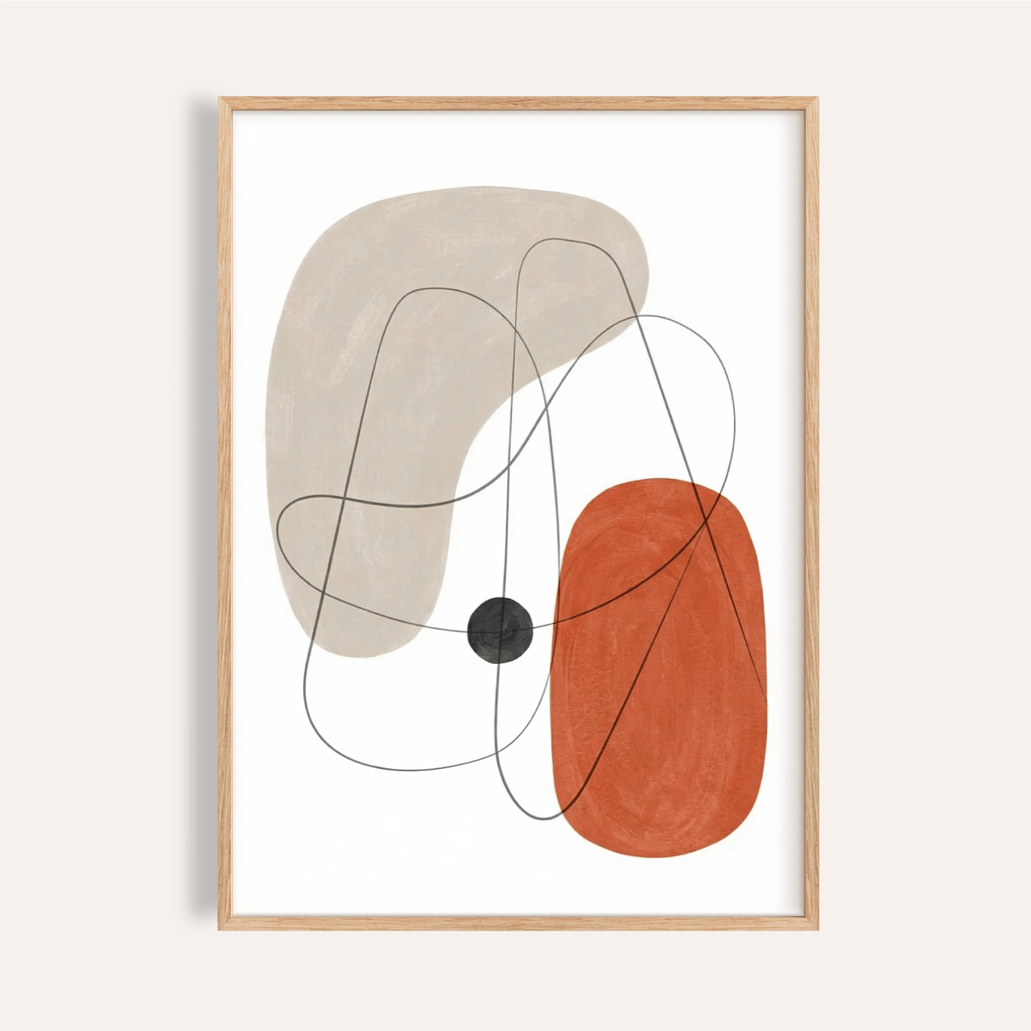 Abstract Wall Poster – Organic Motion Art Print