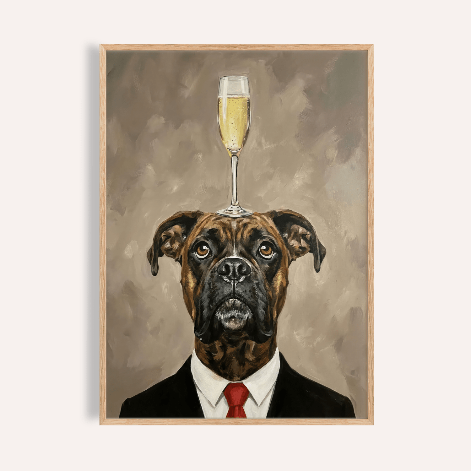 Boxer Dog Poster Wall Art for Modern Homes