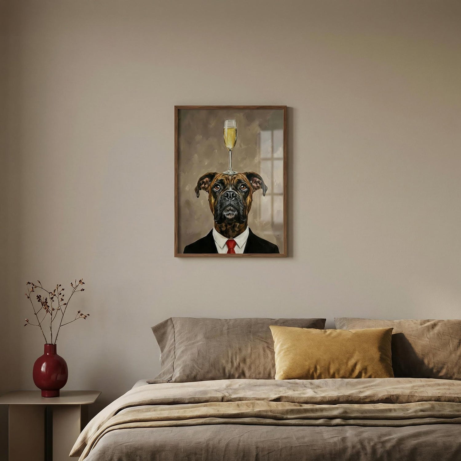 Boxer Dog Poster Wall Art for Modern Homes