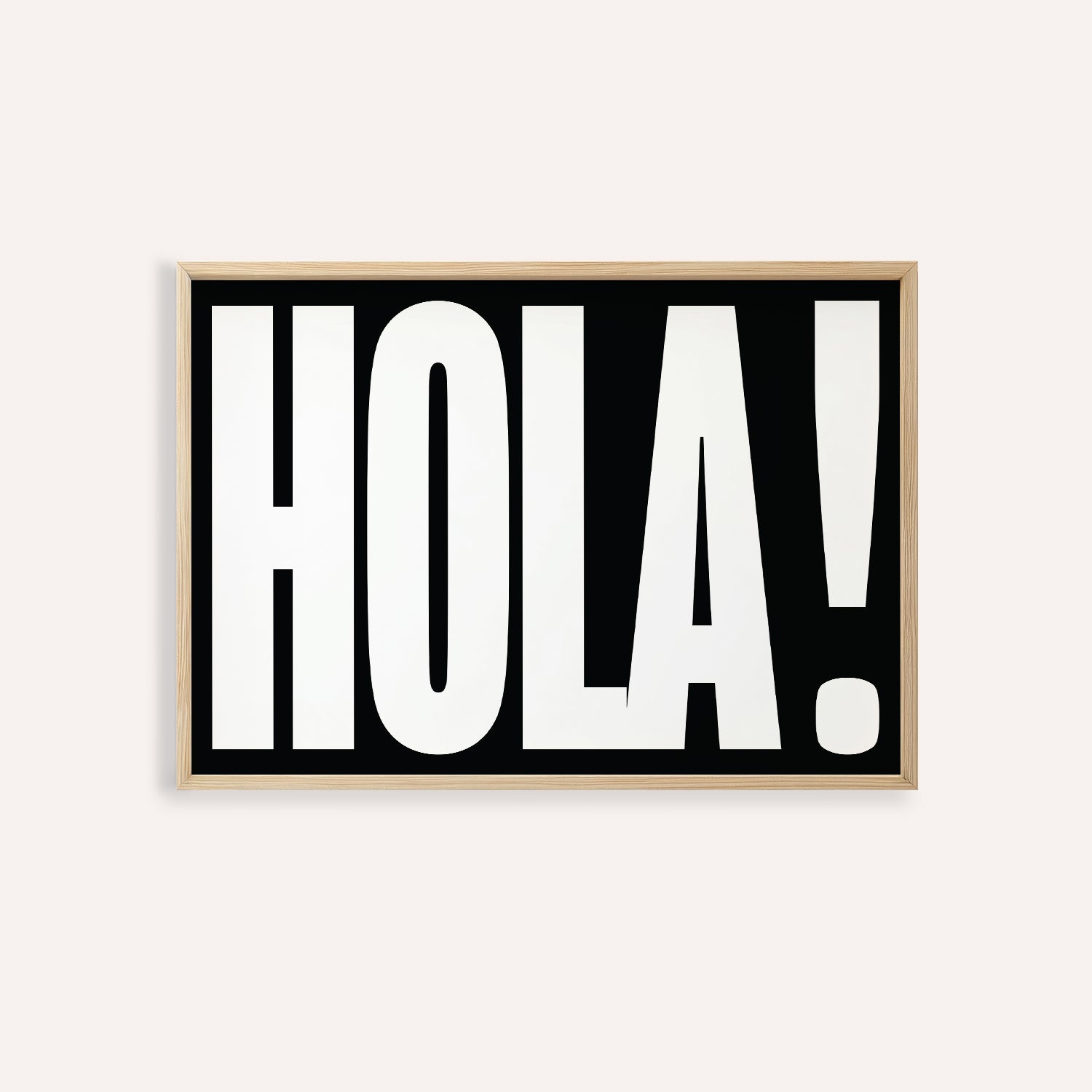 Posters with Typography | Modern HOLA Wall Art Print