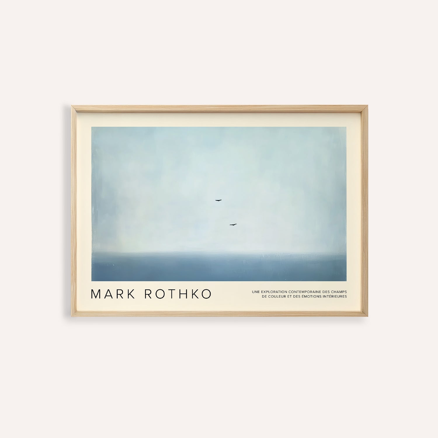 Wall Art Light Blue – Minimalist Sky Print | Laboo Studio