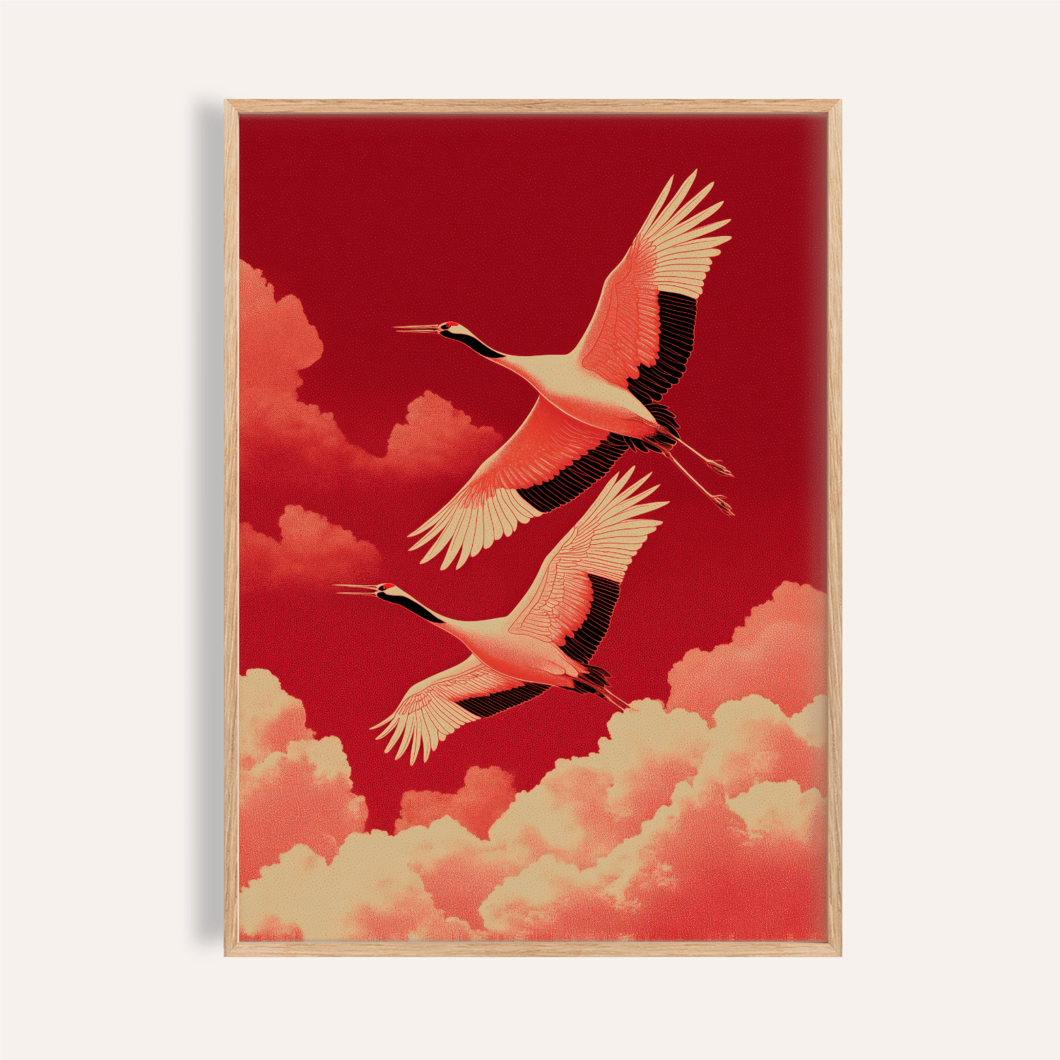 Cranes Flying Wall Art for Modern Interiors