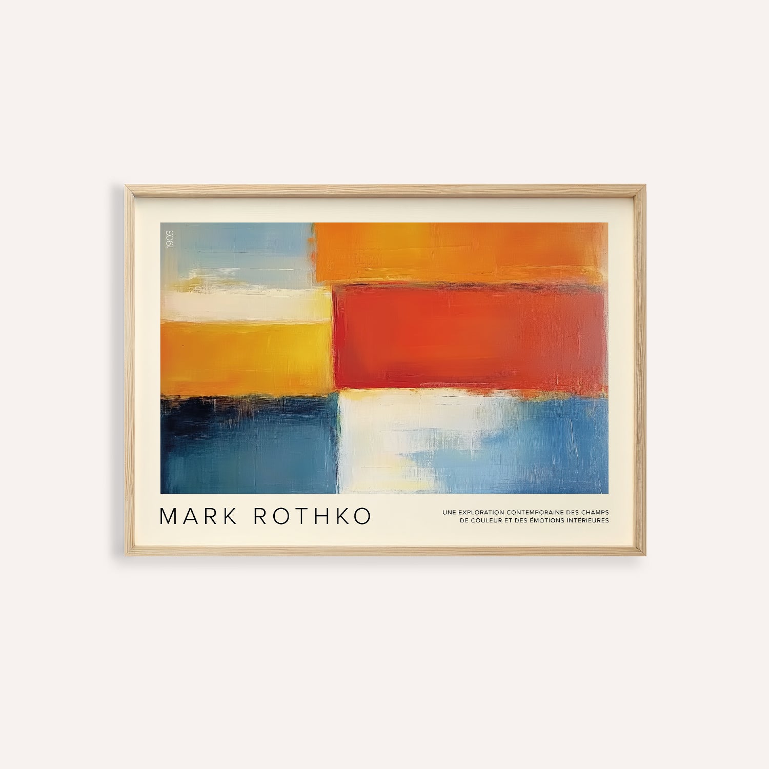 Mark Rothko Art | Bold Abstract Colour Block Print